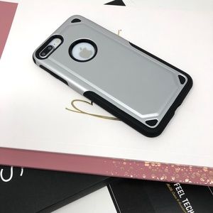 Accessories | Iphone Silver Hybrid Armor Case | Poshmark
